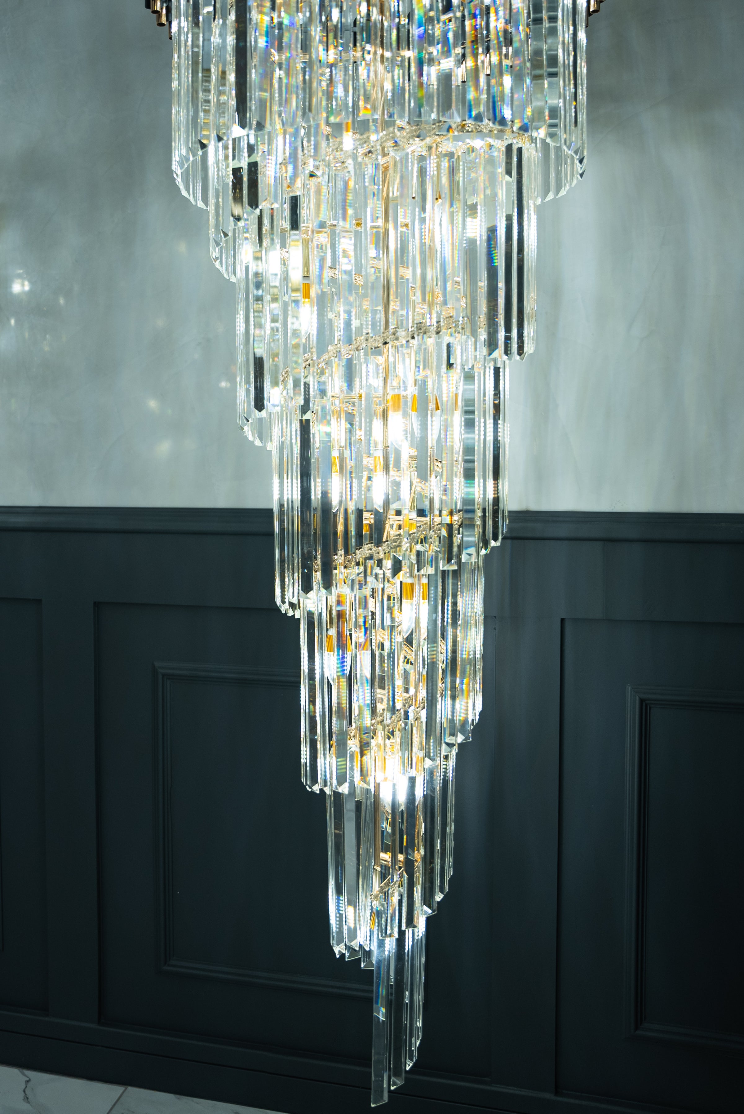 Milltimber Spiral Staircase Chandelier by Vorelli Lighting ...