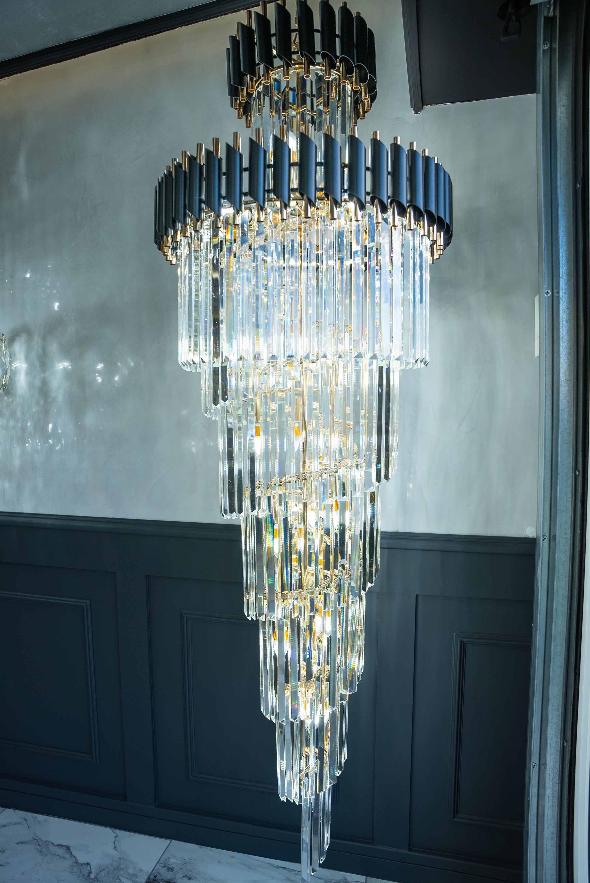 Milltimber Spiral Staircase Chandelier by Vorelli Lighting ...